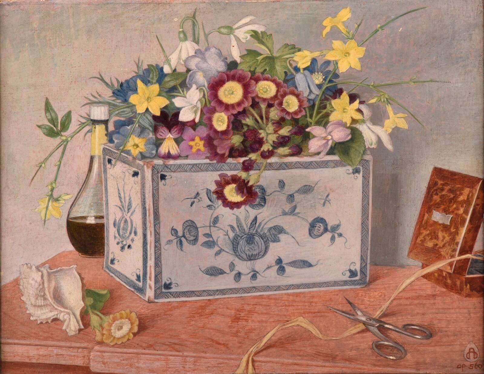 Pot of Delfts Blue - Liss Llewellyn