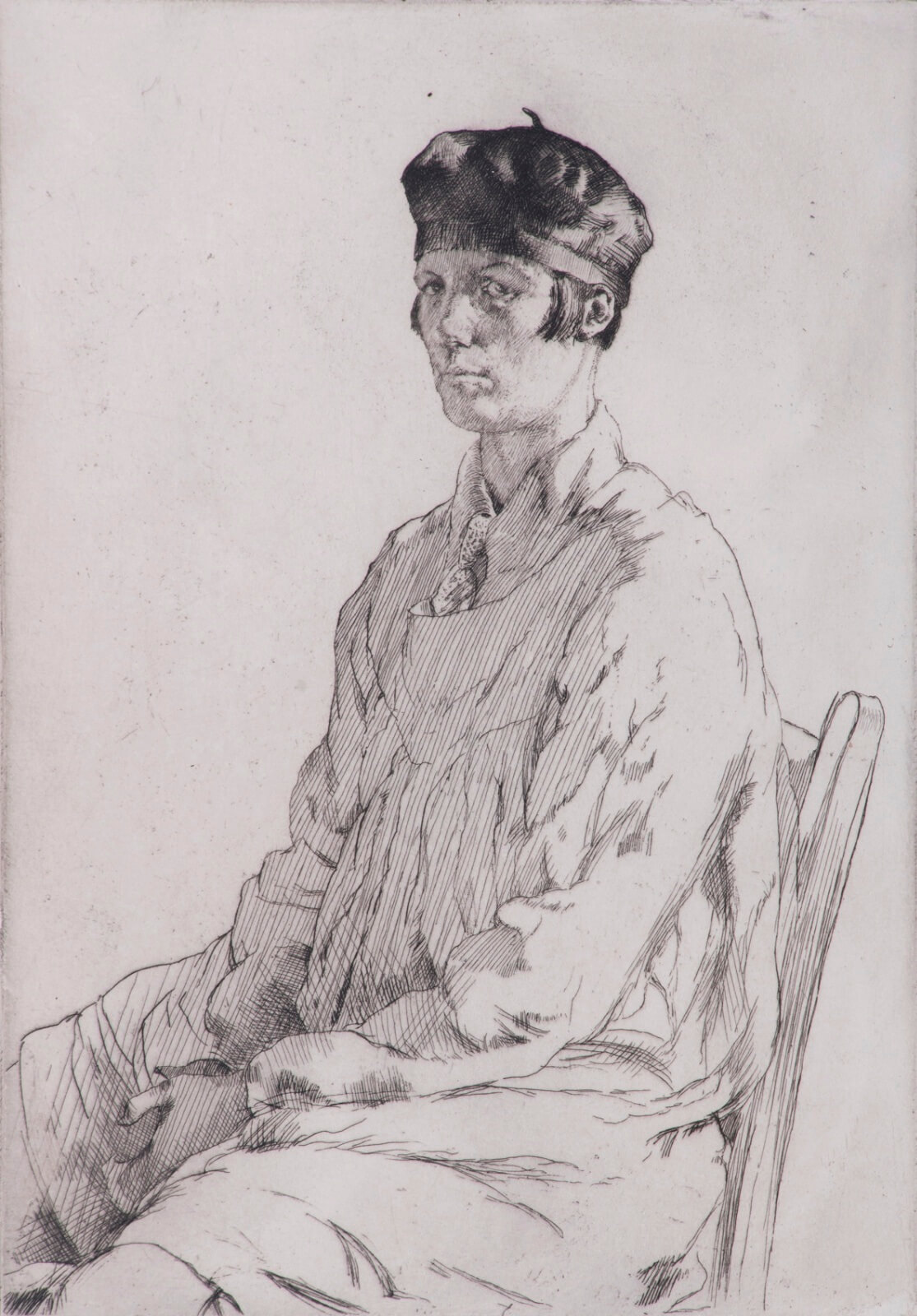 The Beret (portrait of Pindi) - Liss Llewellyn