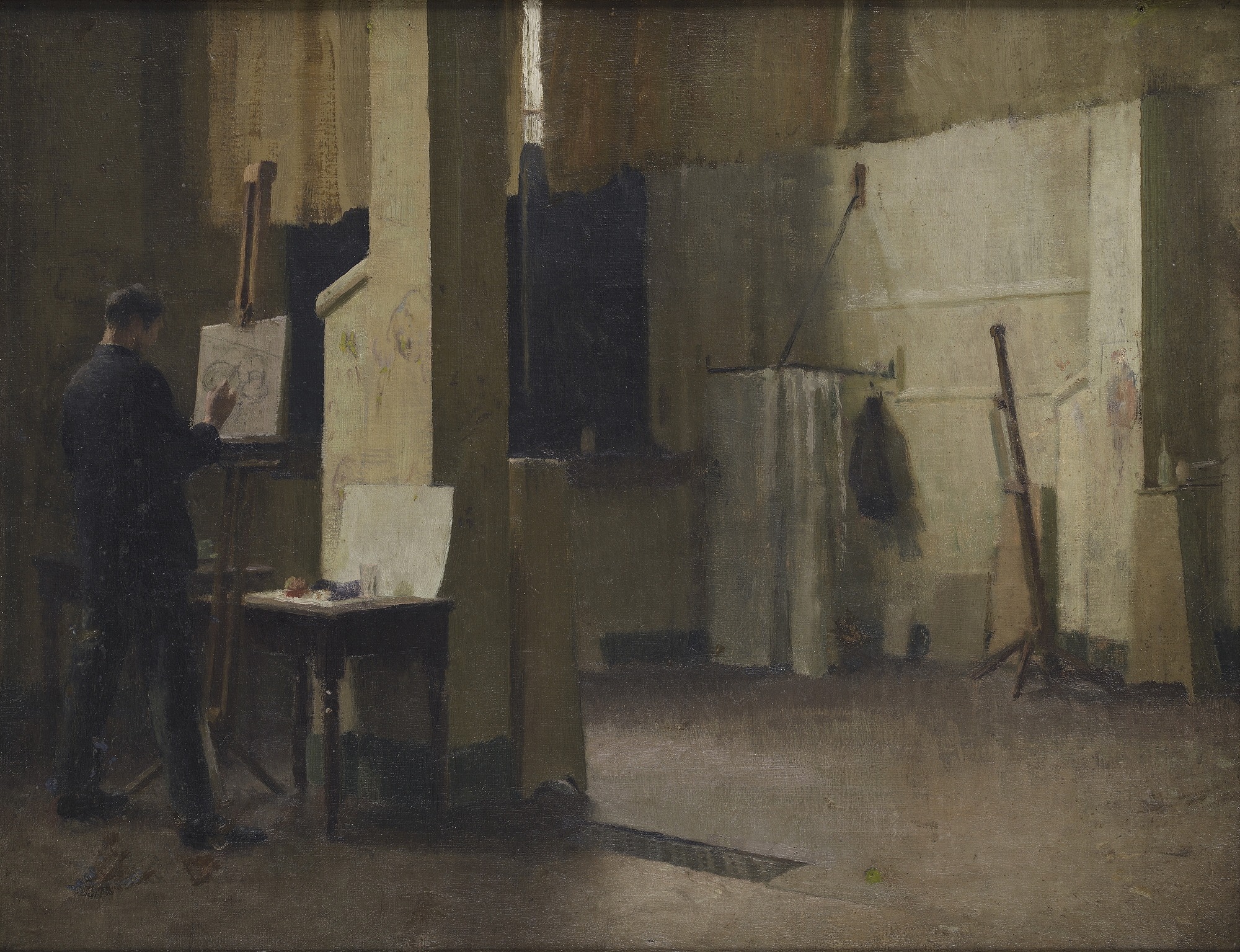 Self-portrait in the Studio, c. 1920 - Liss Llewellyn