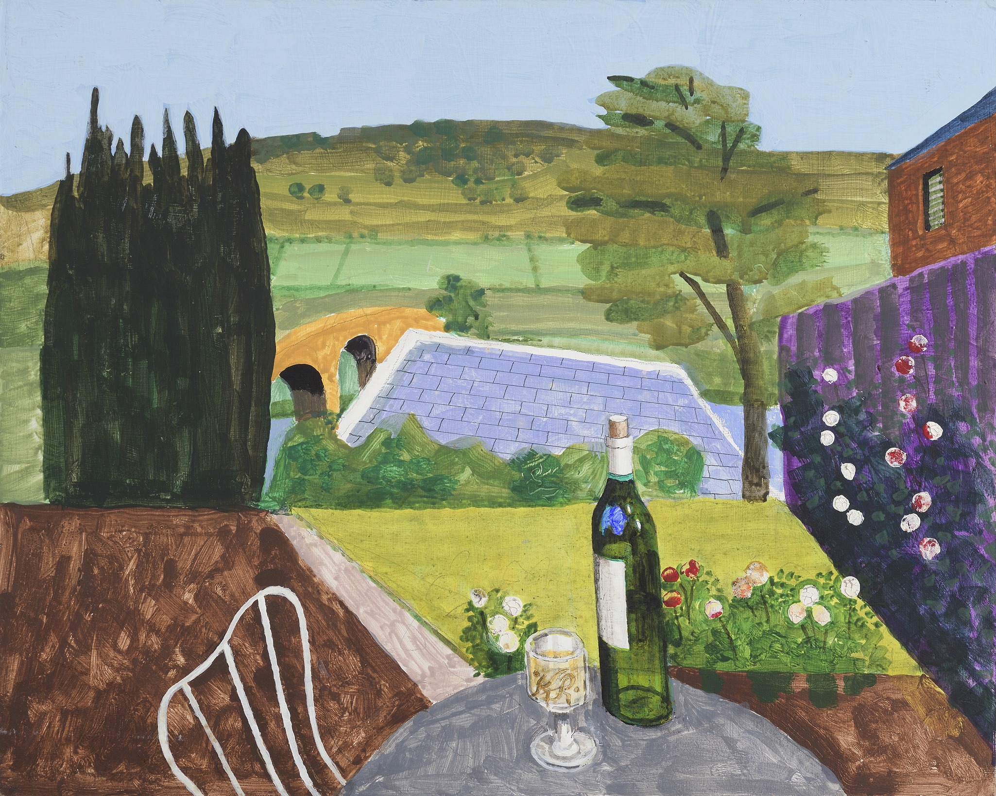 First Corbridge Painting, Summer 1990 - Liss Llewellyn