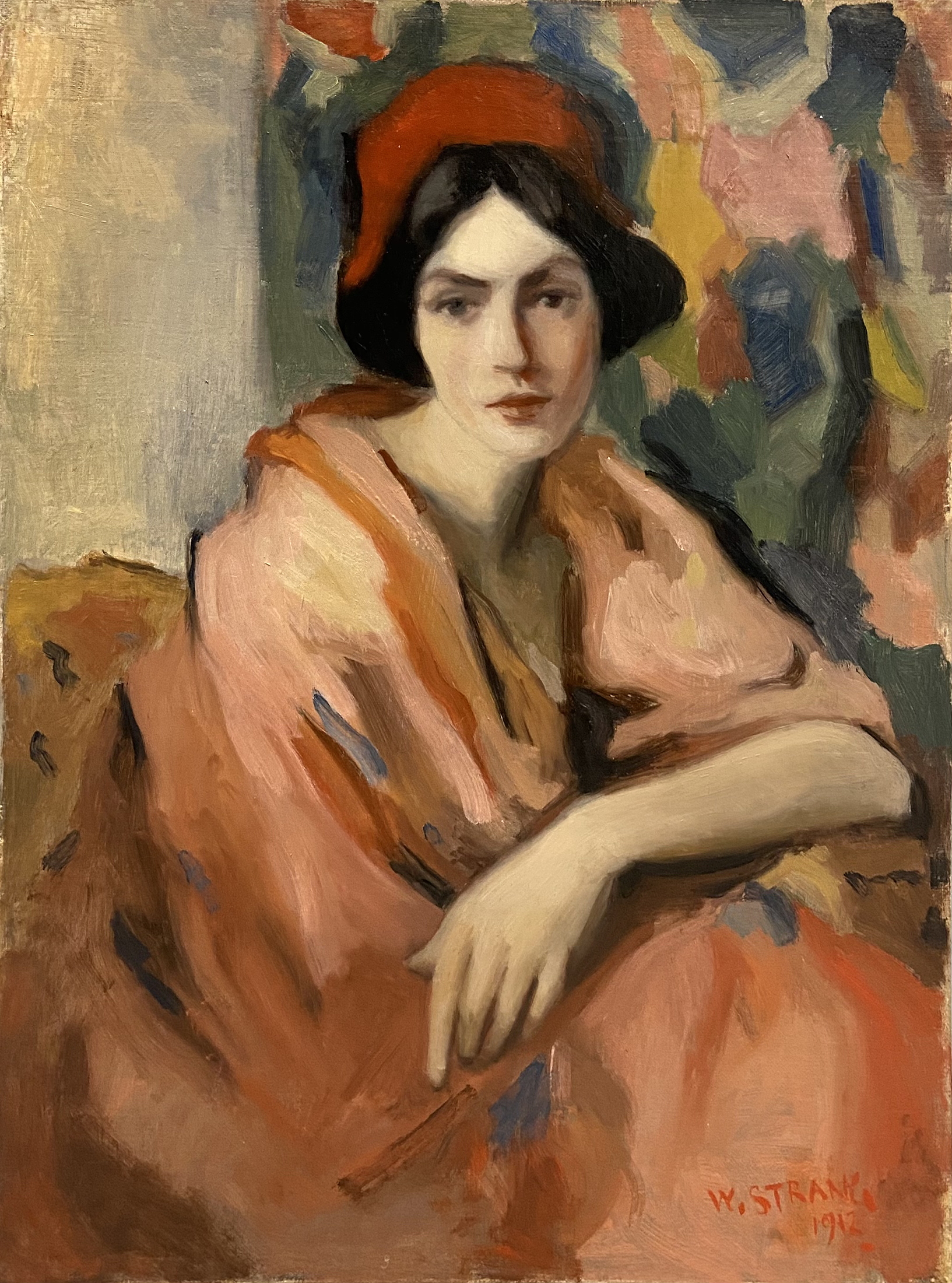 The artist's daughter, Nancy, three quarter length, seated, 1912 - Liss ...